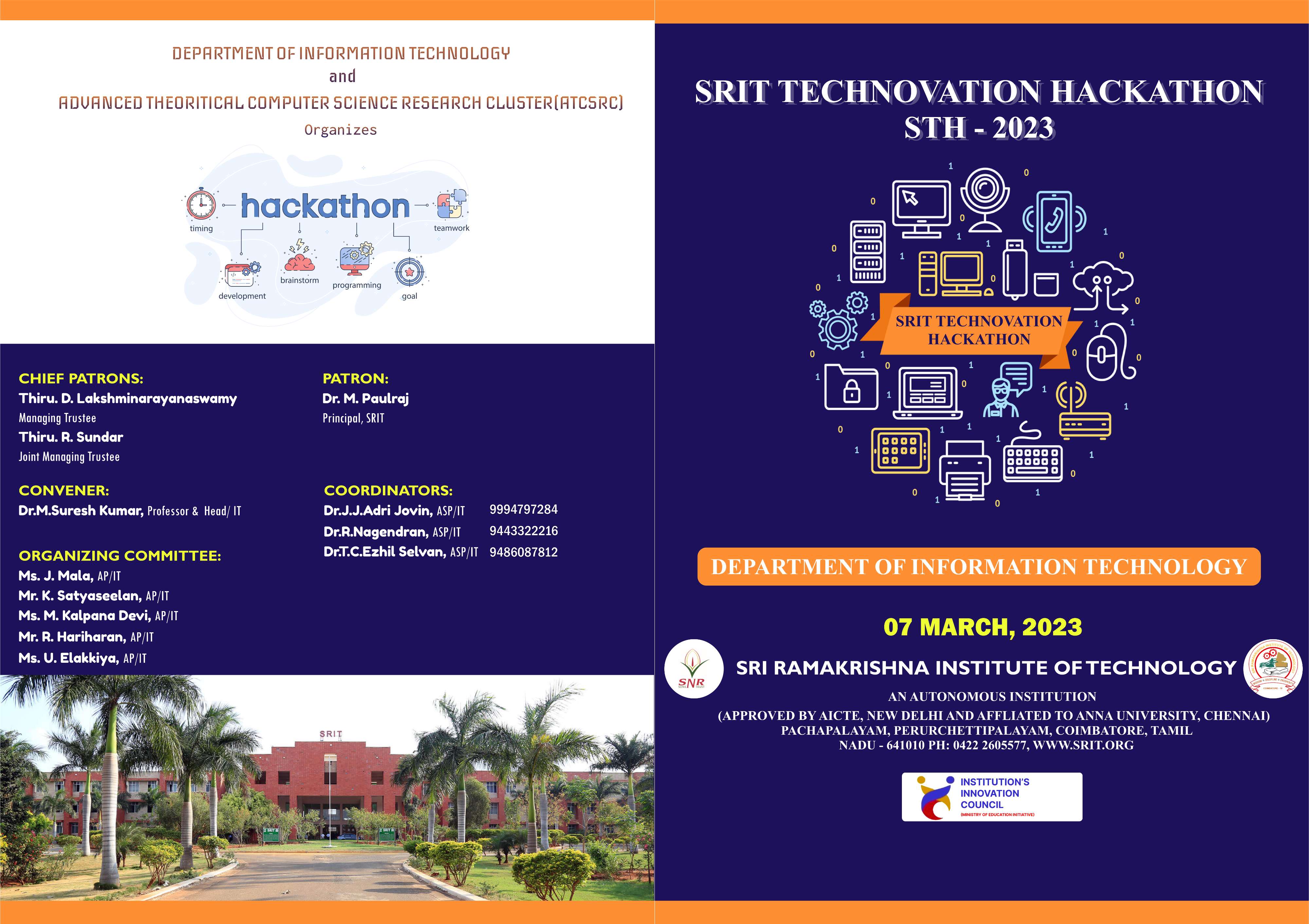 STH2023 - SRIT TECHNOVATION HACKATHON